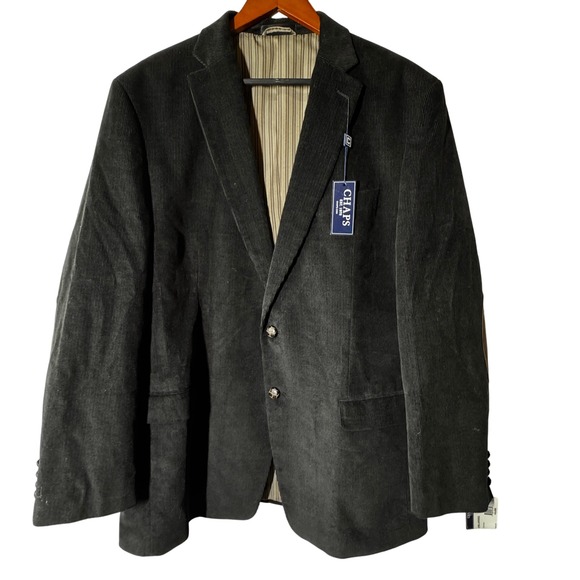 Chaps | Suits & Blazers | Chaps Mens Corduroy Blazer Jacket Brown Elbow ...